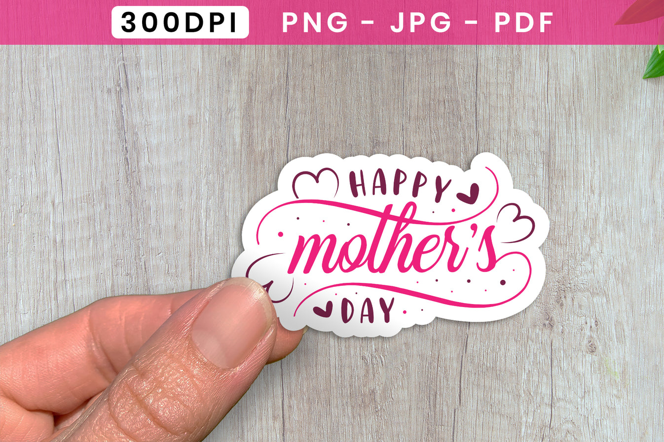 Happy Mother's Day Printable Sticker – Craft Lab SVG