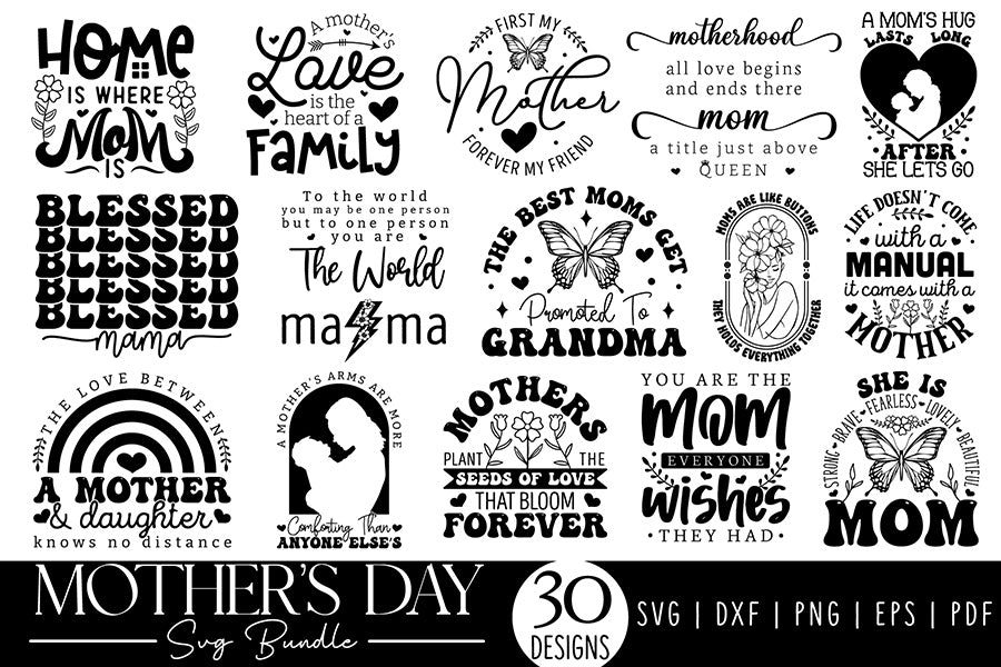 Mothers Day SVG Bundle – Craft Lab SVG