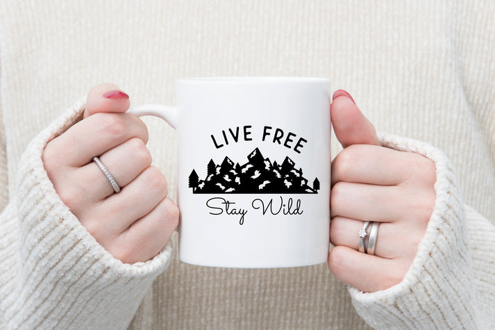Outdoor Life SVG Free - Live Free Stay Wild – Craft Lab SVG