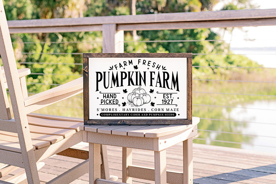 Pumpkin Farm SVG - Fall Farmhouse Sign SVG – Craft Lab SVG