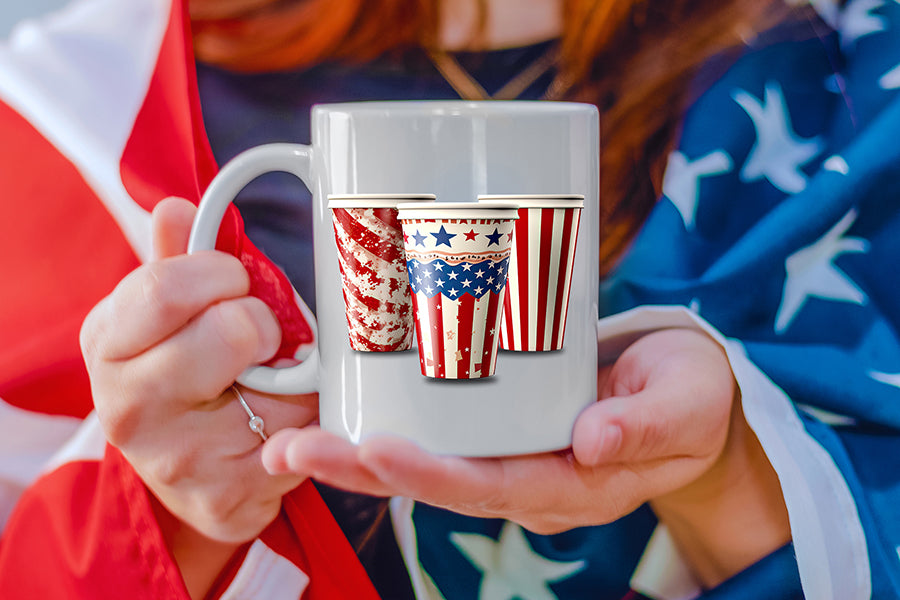 4th of July Coffee Cups Sublimation Bundle – Craft Lab SVG