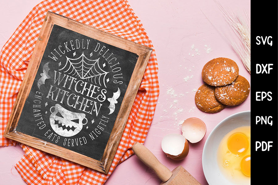 Halloween Witches Kitchen Sign SVG Design – Craft Lab SVG