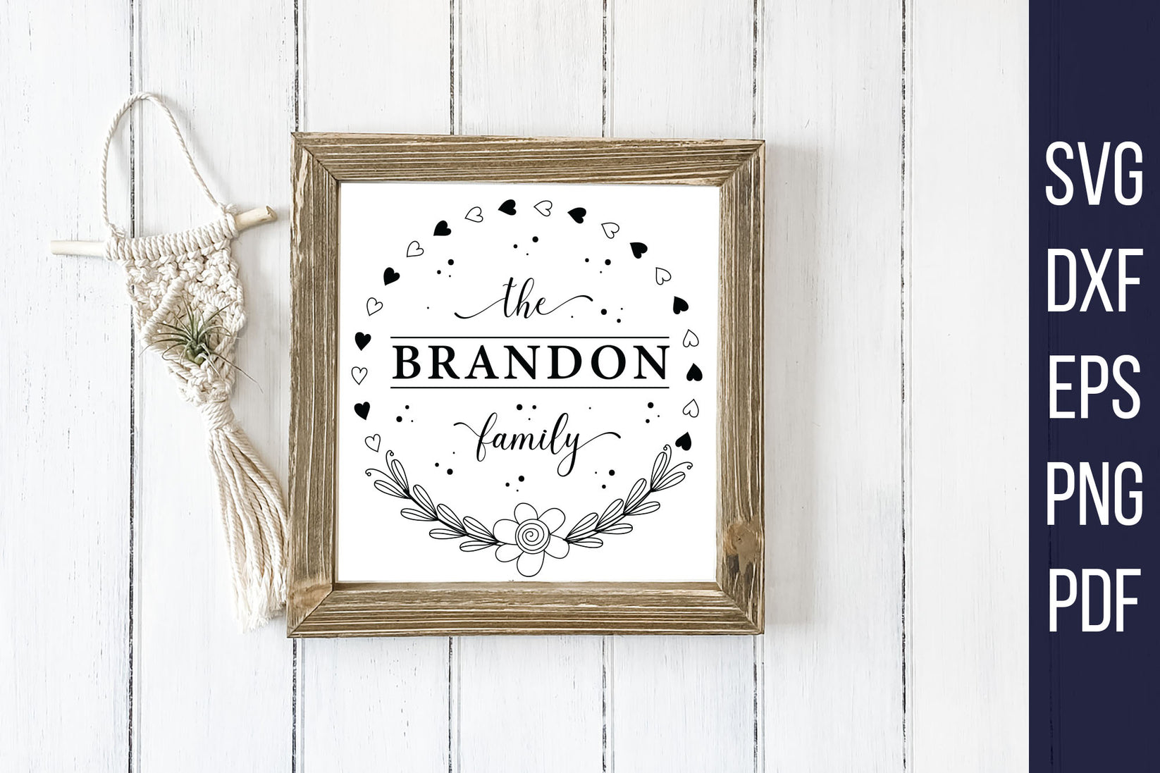 Round Family Monogram Sign Design SVG – Craft Lab SVG