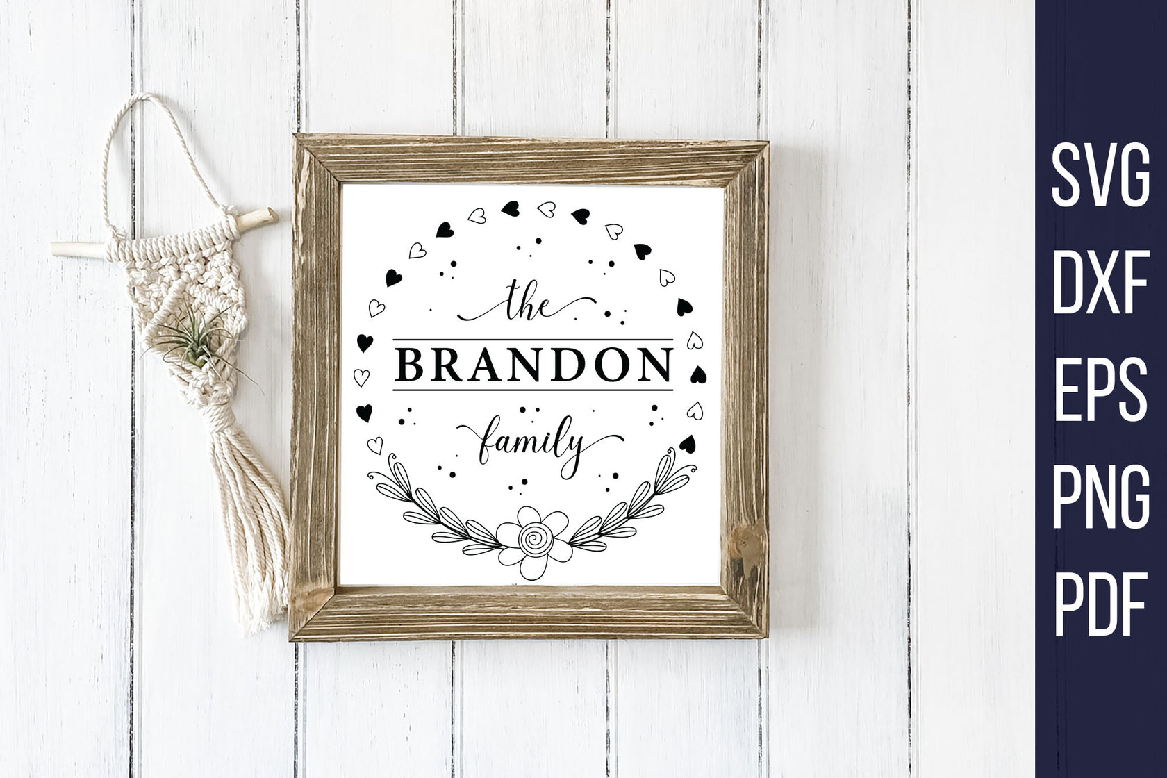 Round Family Monogram Sign Design SVG – Craft Lab SVG