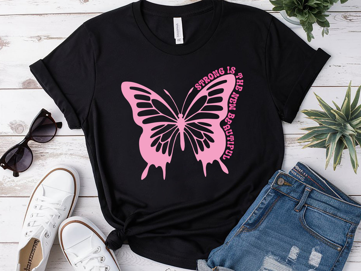 Strong is the New Beautiful - Breast Cancer SVG – Craft Lab SVG