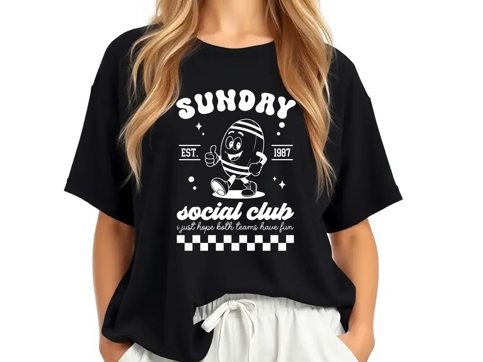 Sunday Social Club - Retro Football SVG File – Craft Lab SVG