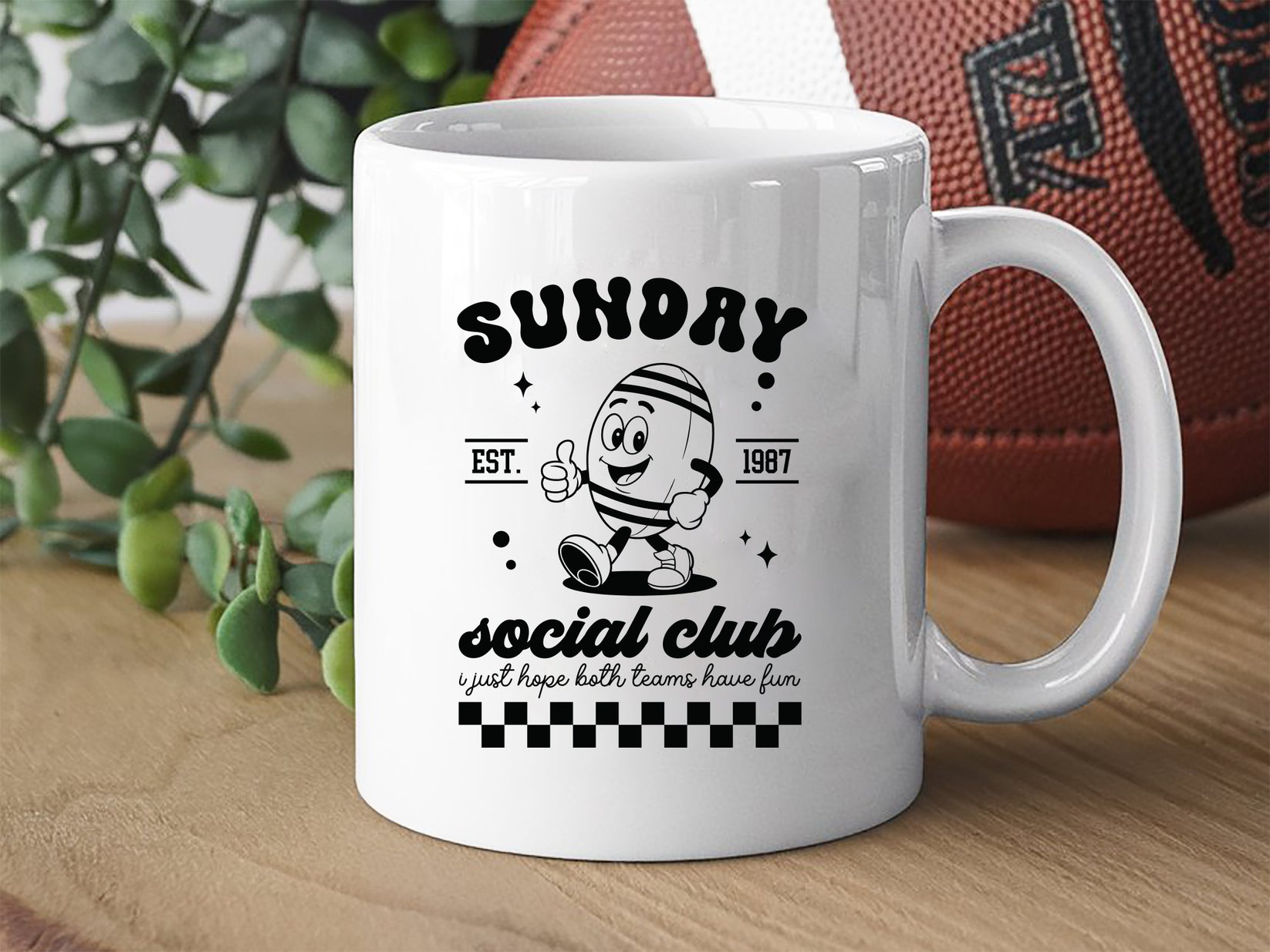 Sunday Social Club - Retro Football SVG File – Craft Lab SVG