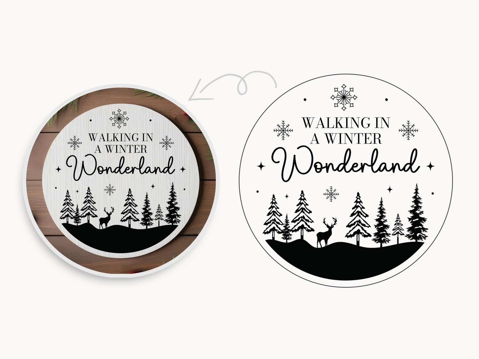 Walking in A Winter Wonderland Sign SVG File – Craft Lab SVG
