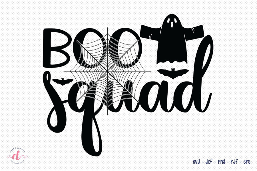 Boo Squad SVG - Free Halloween SVG – Craft Lab SVG