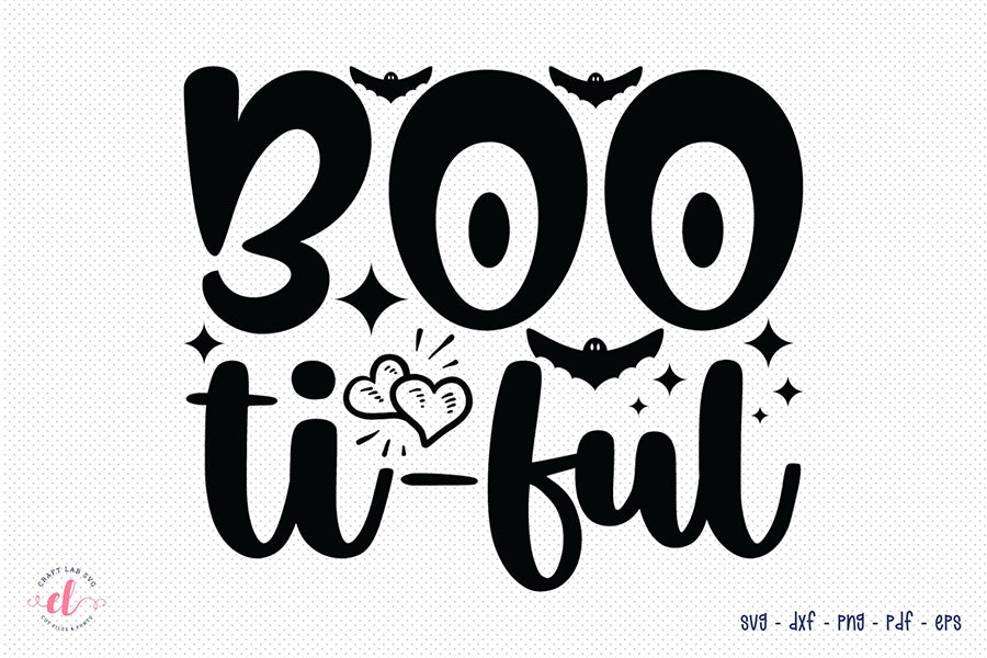 Boo Ti-ful SVG | Free Halloween SVG – Craft Lab SVG